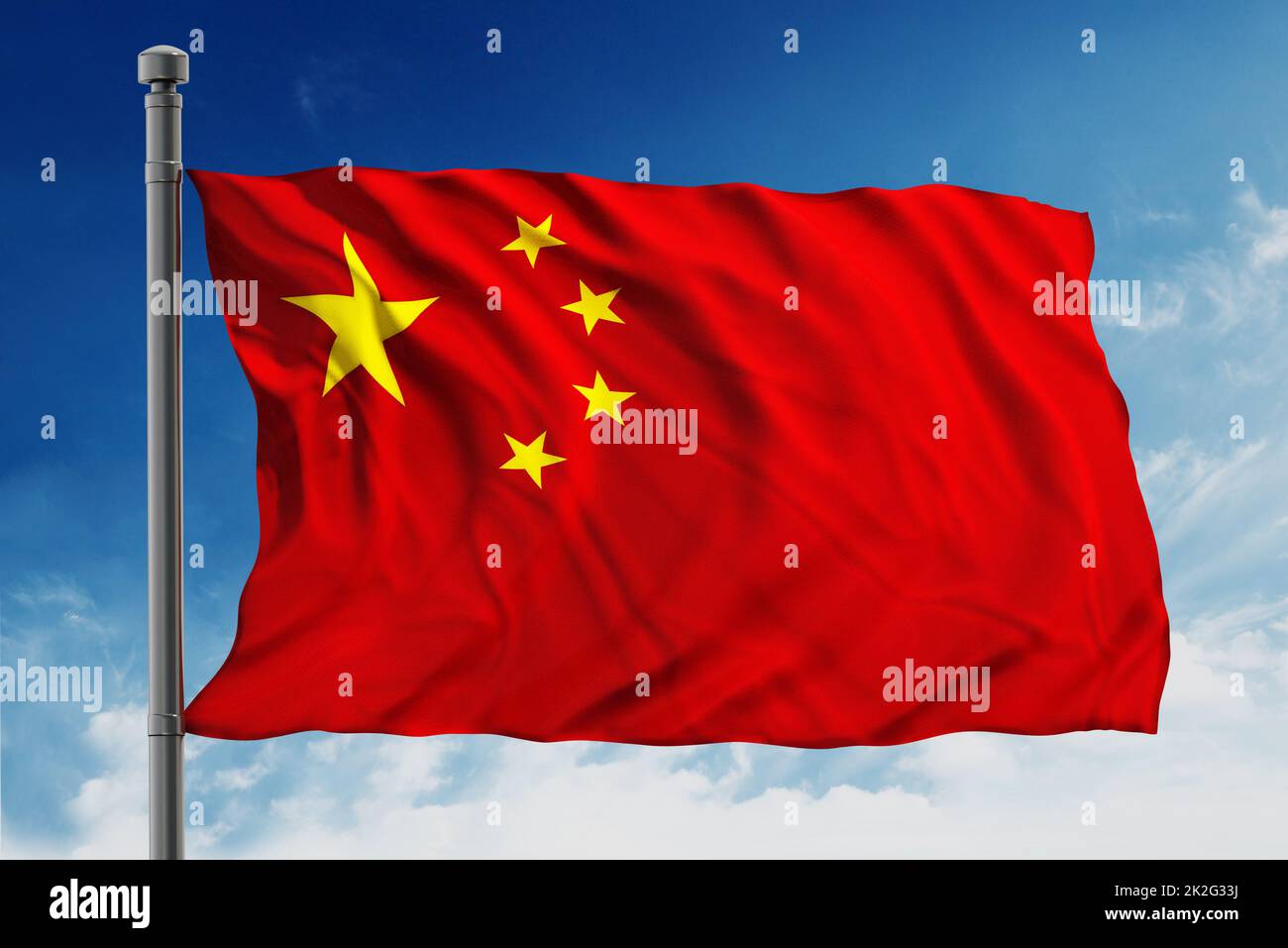 Flag of China Stock Photo - Alamy
