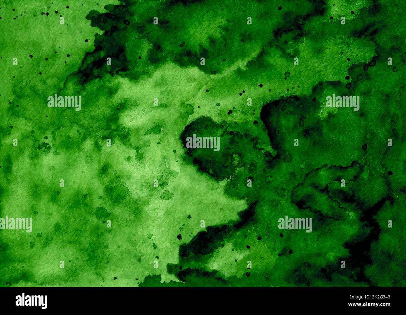 Abstract background texture. Deep green watercolor gradients hand ...