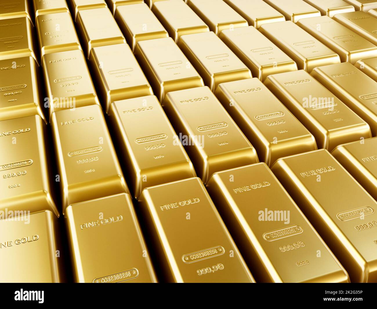 Gold bars arrangement Stock Photo - Alamy