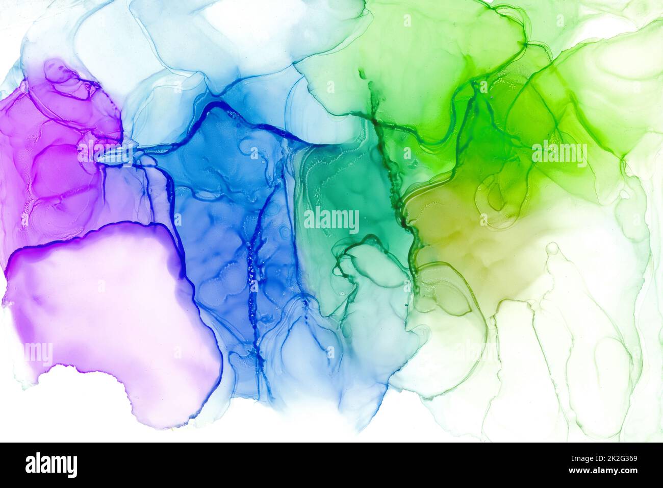 Alcohol ink sea texture. Fluid ink abstract background. Colorful ...