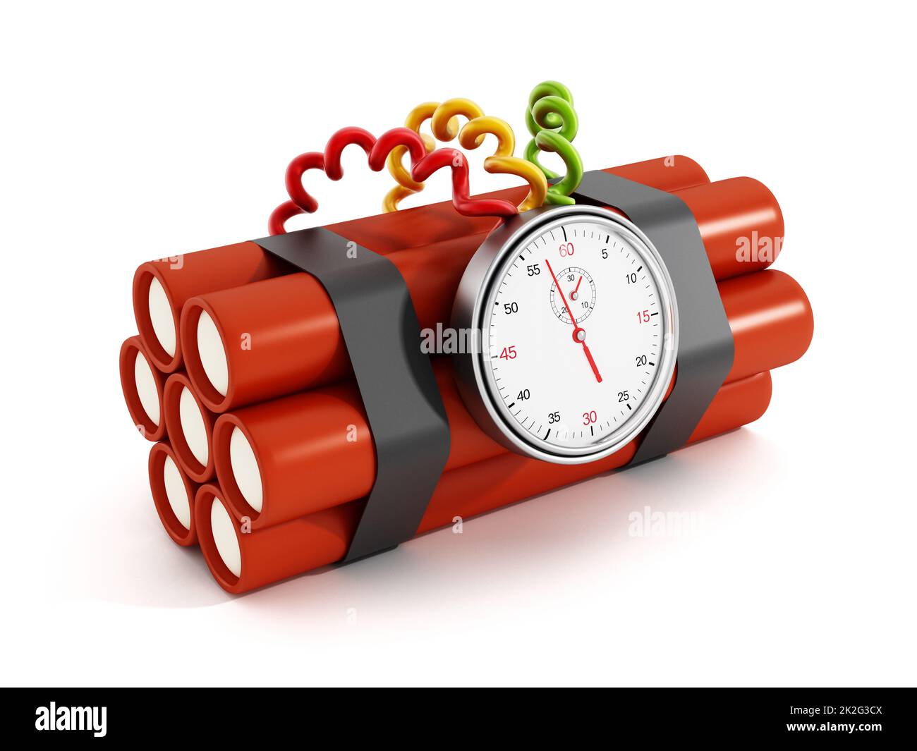 Dynamites with electronic timer Stock Photo - Alamy