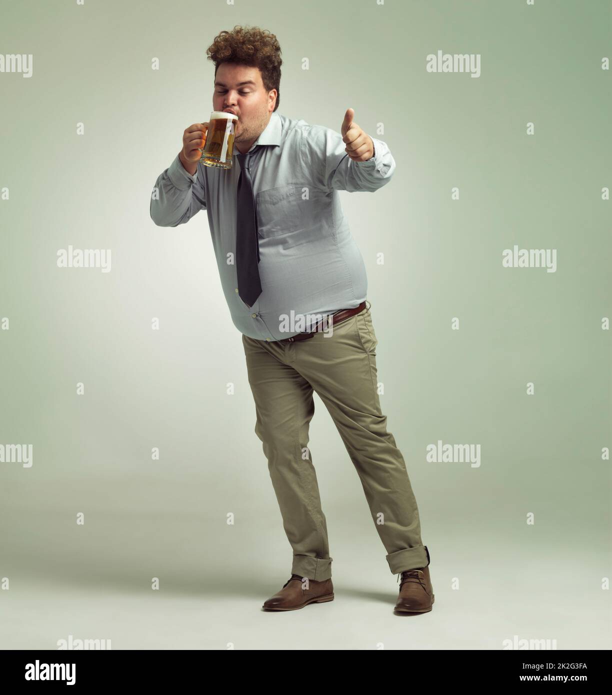 Funny man giving thumbs up hi-res stock photography and images - Alamy