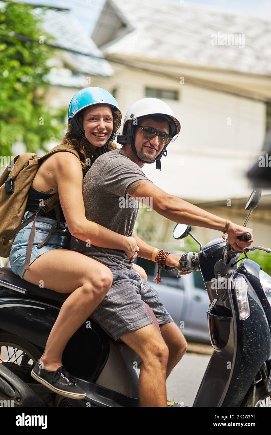 Two men riding motorcycle hi-res stock photography and images - Alamy