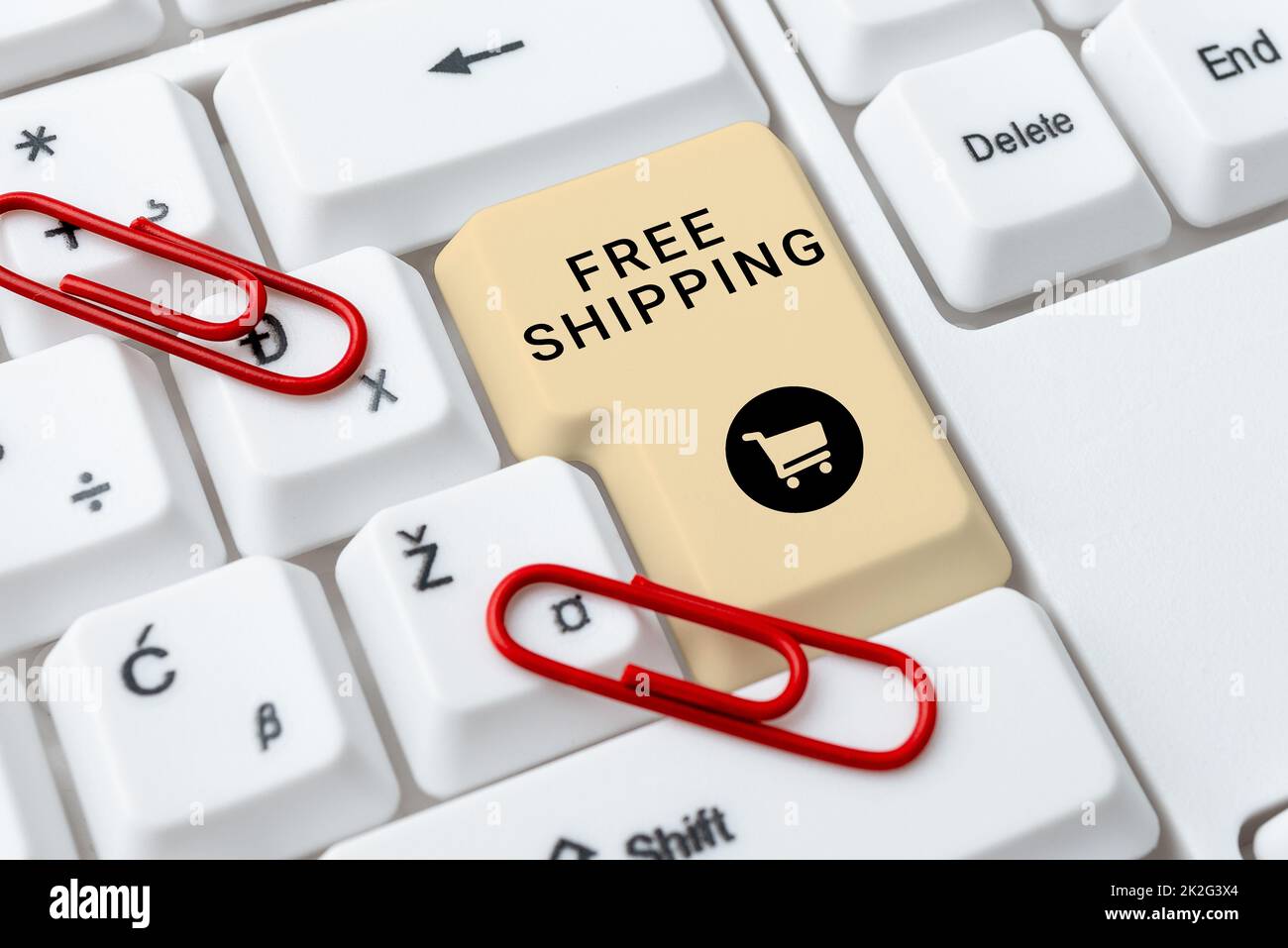Writing displaying text Free Shipping. Word Written on Freight Cargo ...