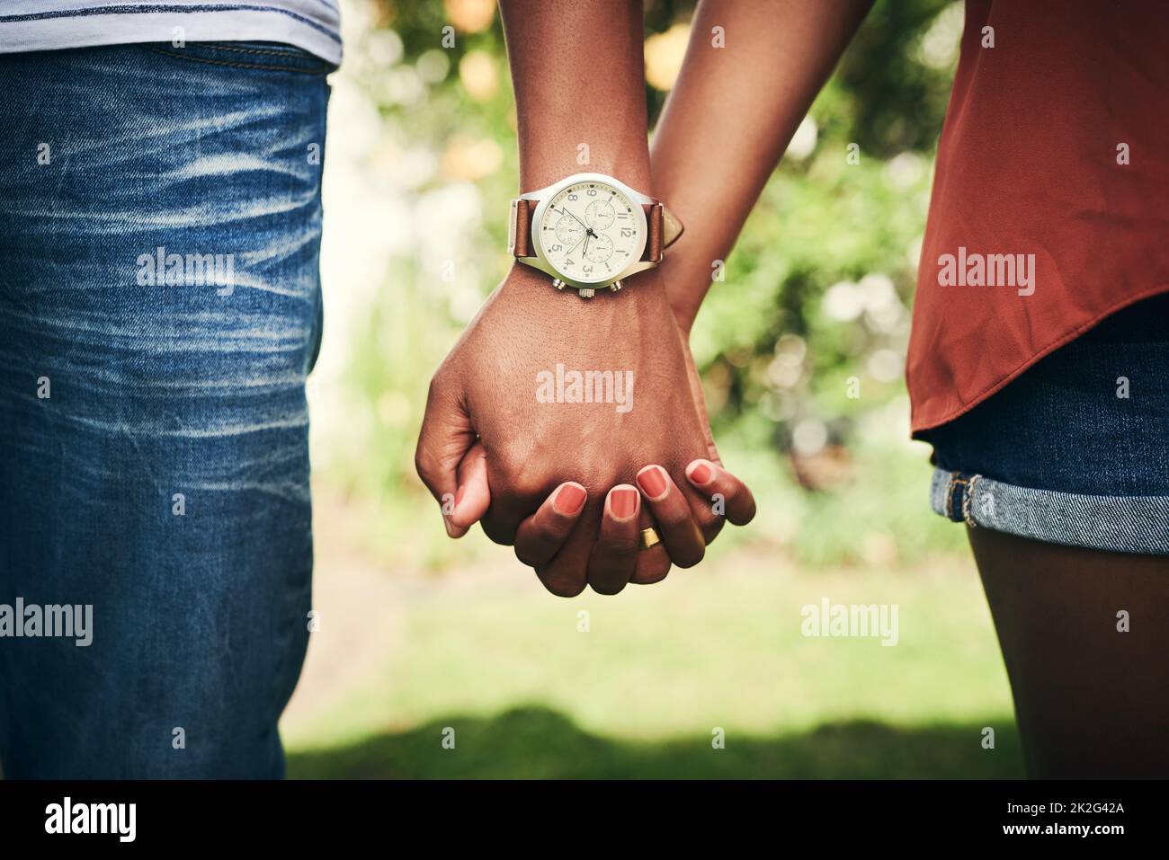 I can do anything with your hand in mine. Cropped shot of an ...