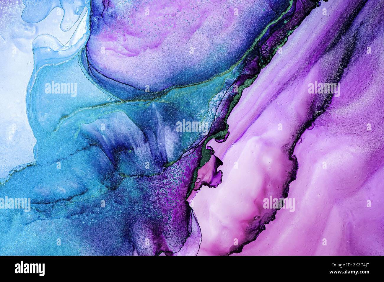 Alcohol ink blue, purple texture. Watercolor background for design ...