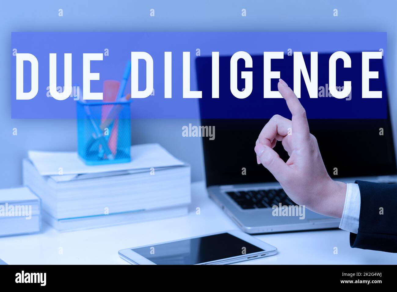 Text showing inspiration Due Diligence. Word for Comprehensive ...