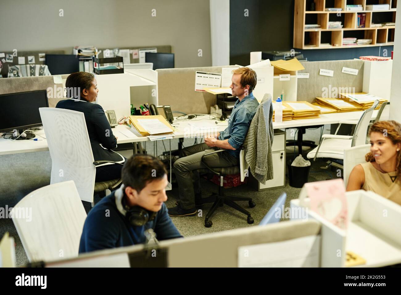 Success is a team effort. Shot of a group of colleagues working ...