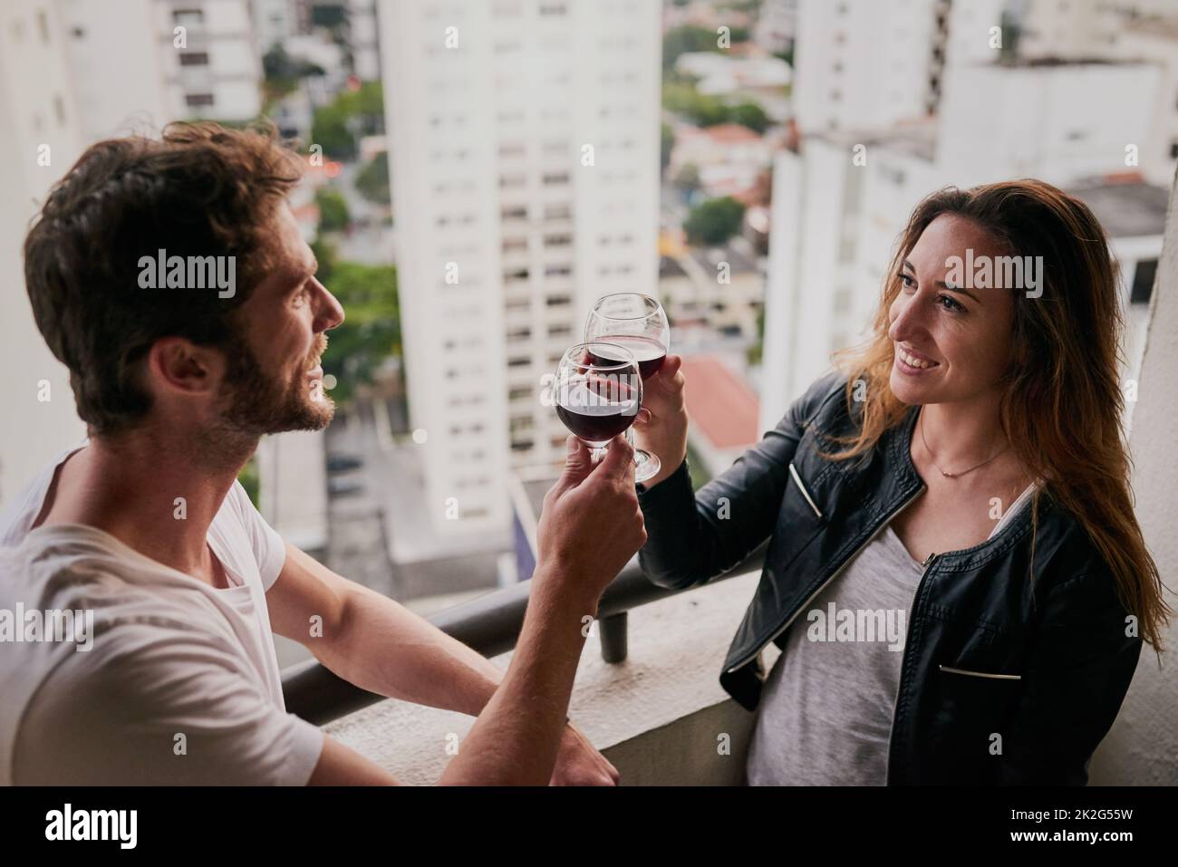 Celebrating our adventure through the city. Cropped shot of an ...