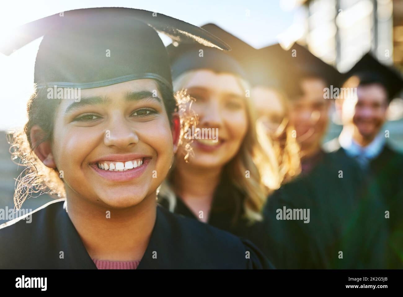 Weve been eagerly anticipating this day. Portrait of a group of ...