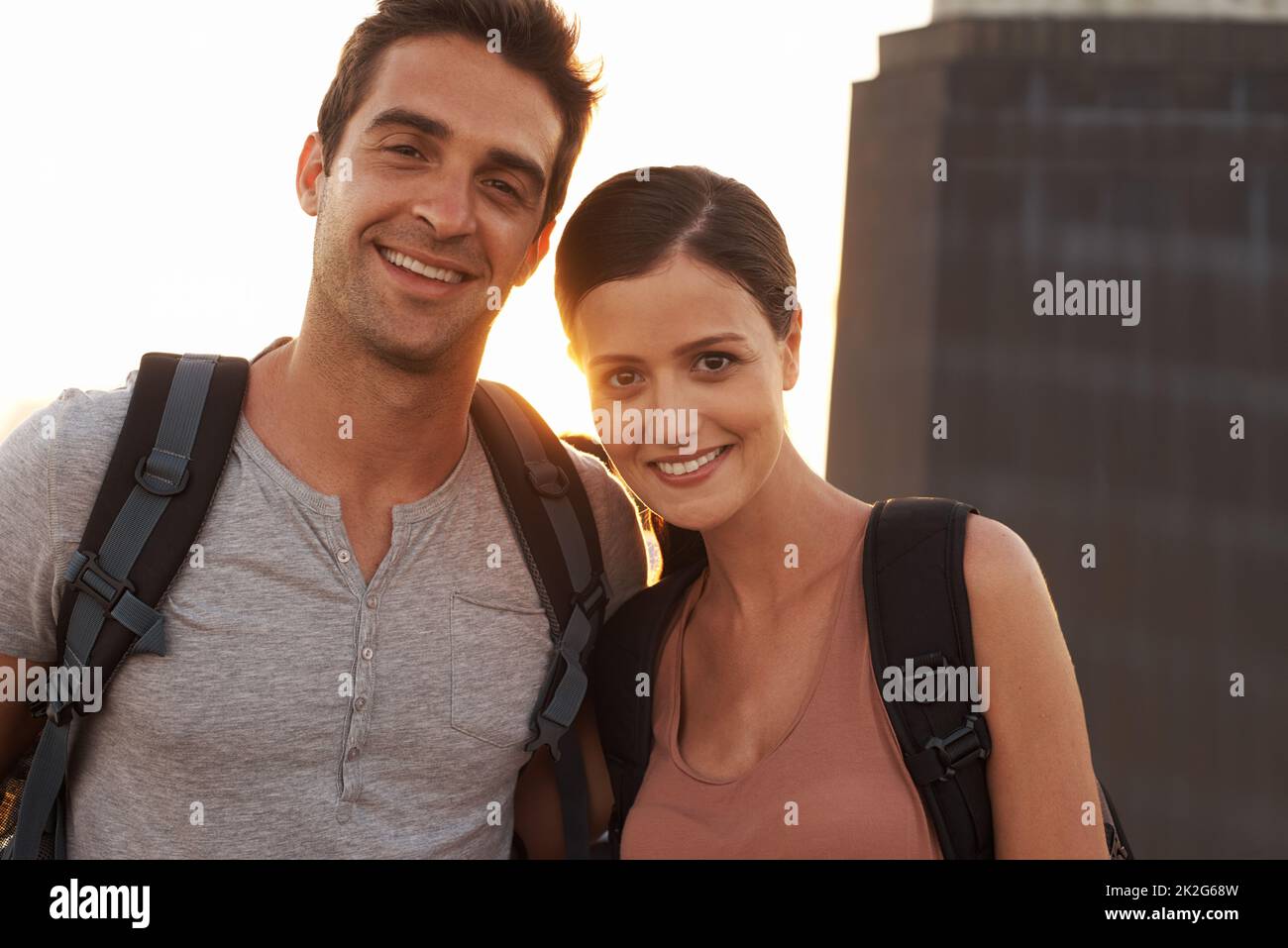 Backpacking Making memories and seeing the world. Cropped shot of a ...