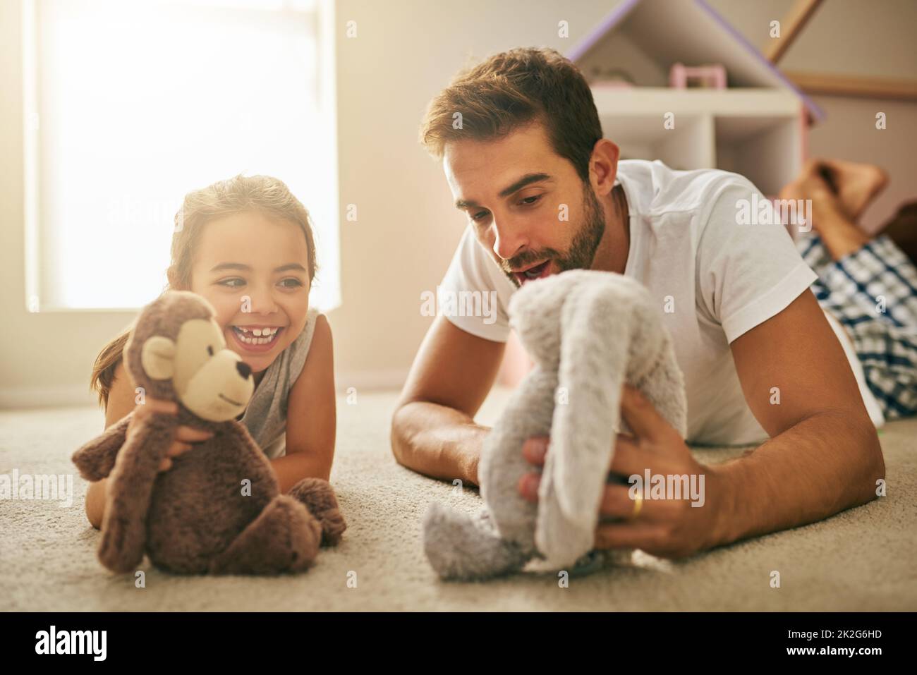 Does he have a name. Shot of a handsome young man and his daughter ...