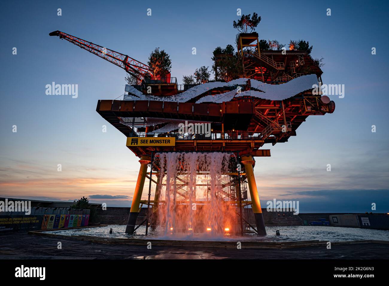 EDITORIAL USE ONLY General views of SEE MONSTER, a decommissioned North ...