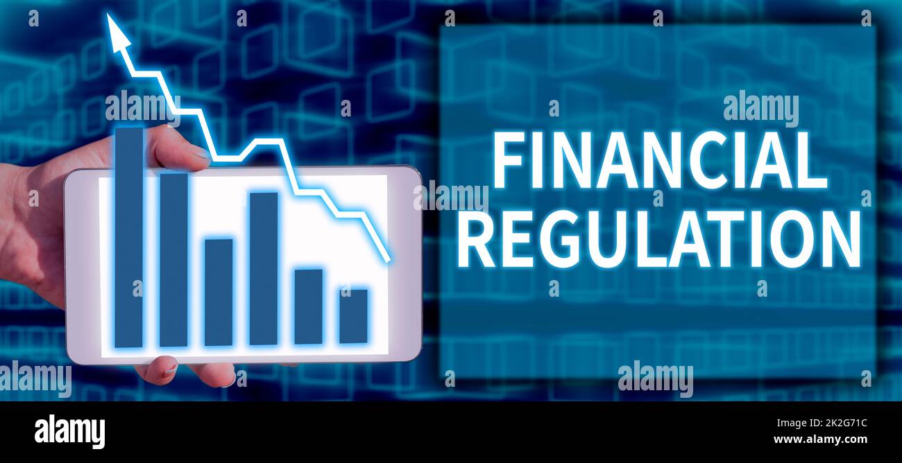 Conceptual caption Financial Regulation. Business approach aim to ...