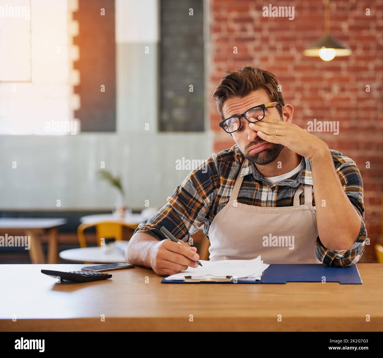 Busy coffee shop owner hi-res stock photography and images - Alamy