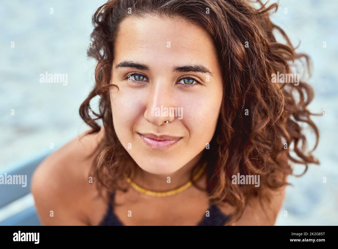 Beauty On The Beach Cropped Shot Of A Beautiful Young Woman Outside