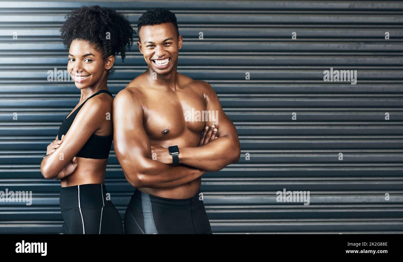 Make today count towards a better tomorrow. Portrait of a sporty young ...