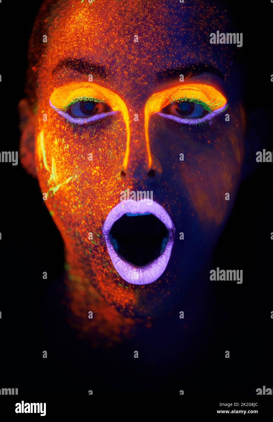 Colourful face paint hi-res stock photography and images - Alamy