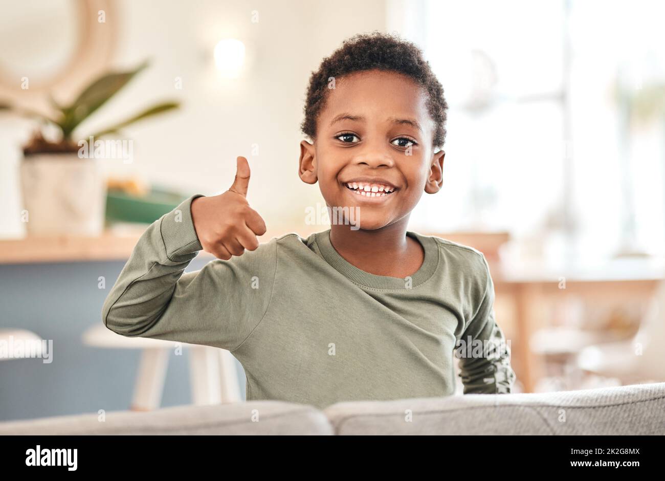 Kid Smiling Thumbs Up