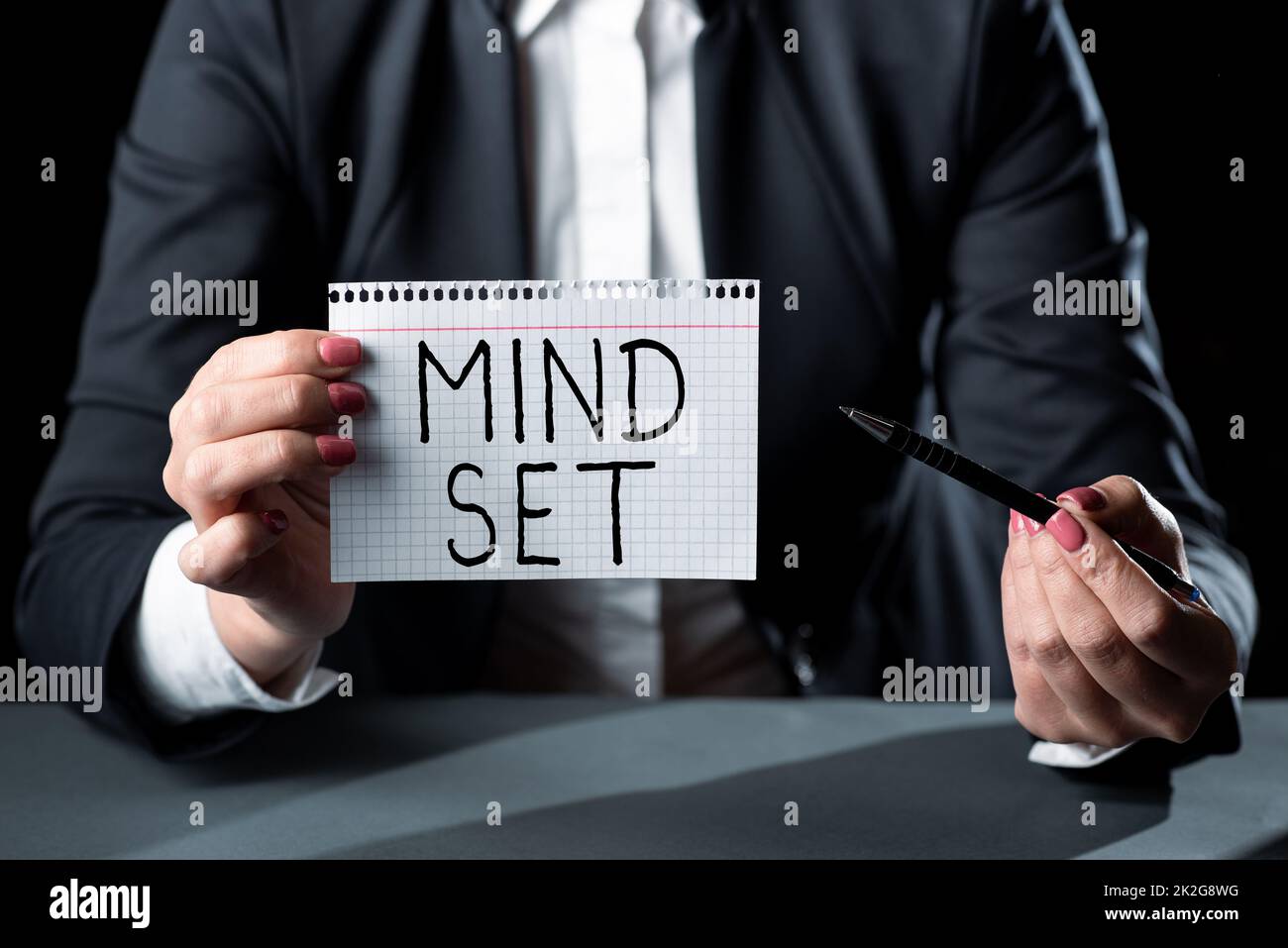 Inspiration showing sign Mind Set. Business showcase A standard thought ...