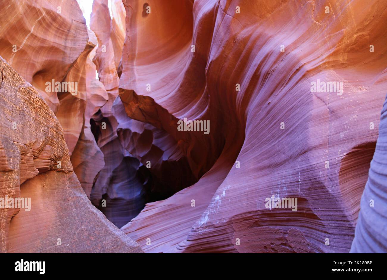 Colorful sandstone - Secret Antelope Canyon, Arizona Stock Photo - Alamy