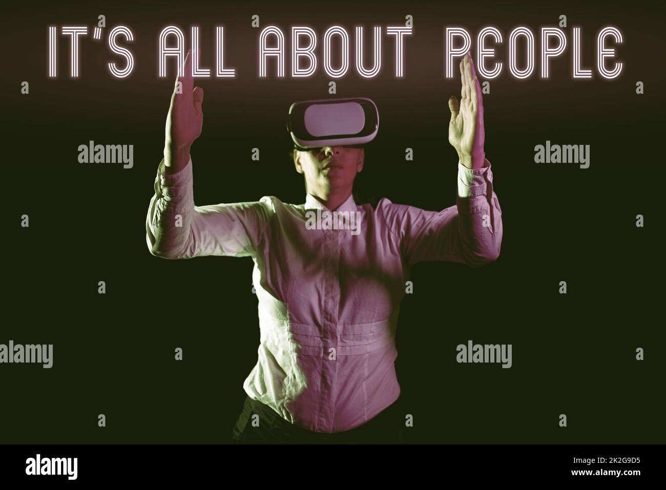 Conceptual caption It S Is All About People. Business overview Public ...