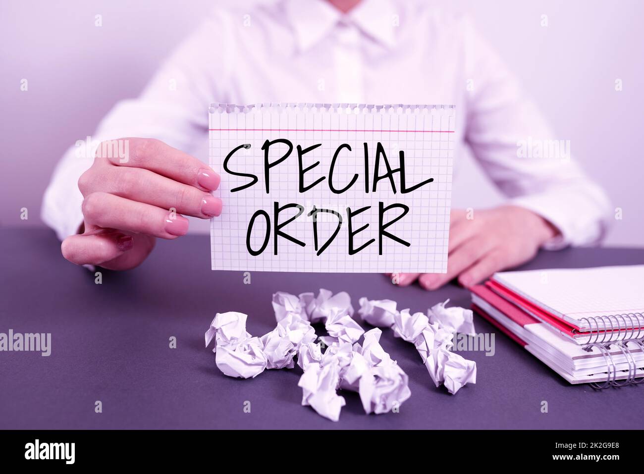 Conceptual display Special Order. Conceptual photo Specific Item ...