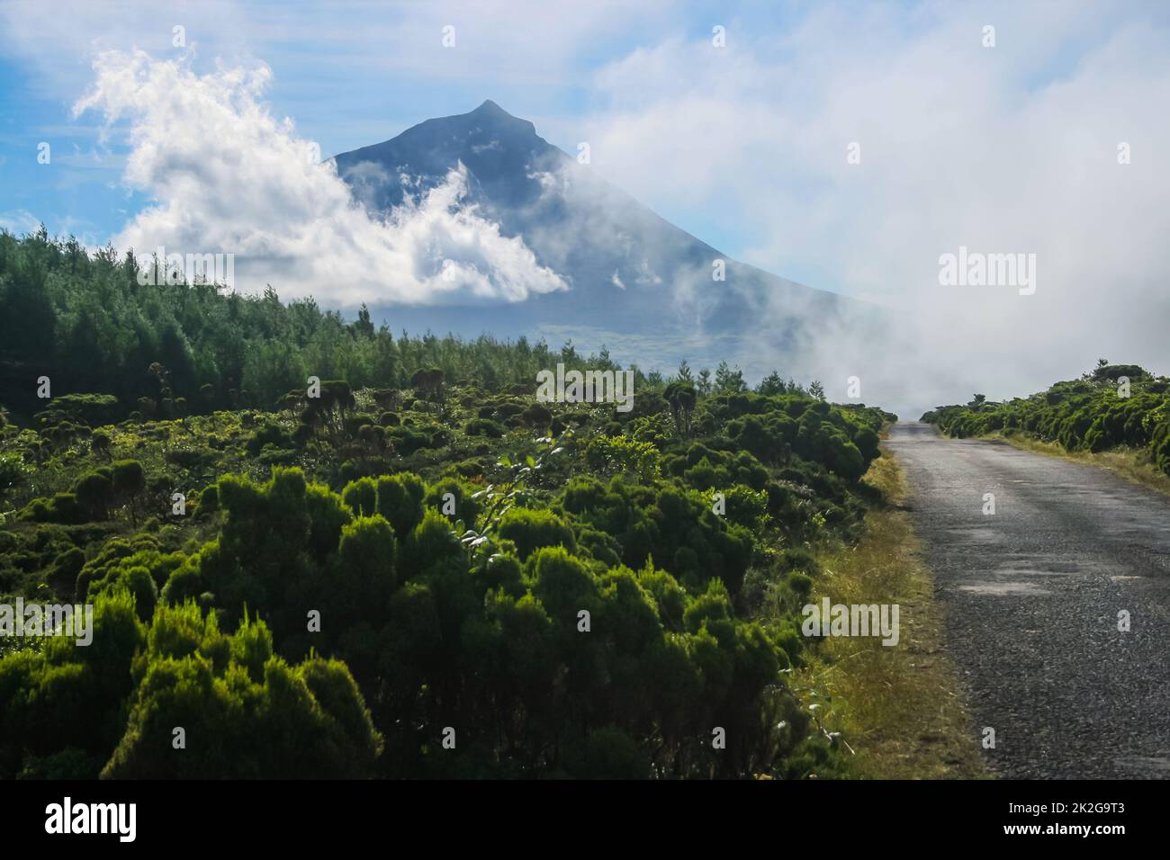 Pico mountain in Pico island Stock Photo - Alamy