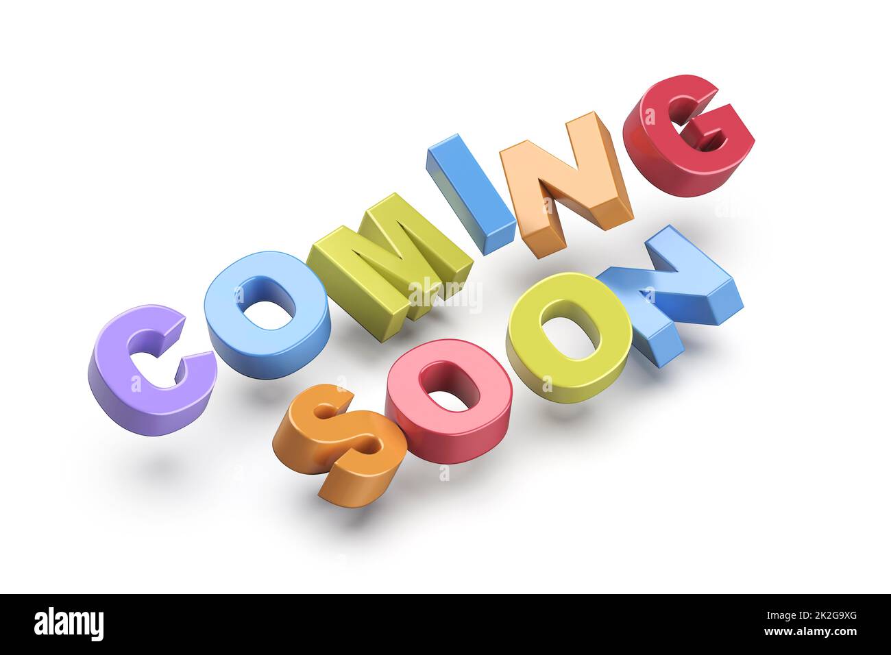 Coming soon promo text Stock Photo - Alamy