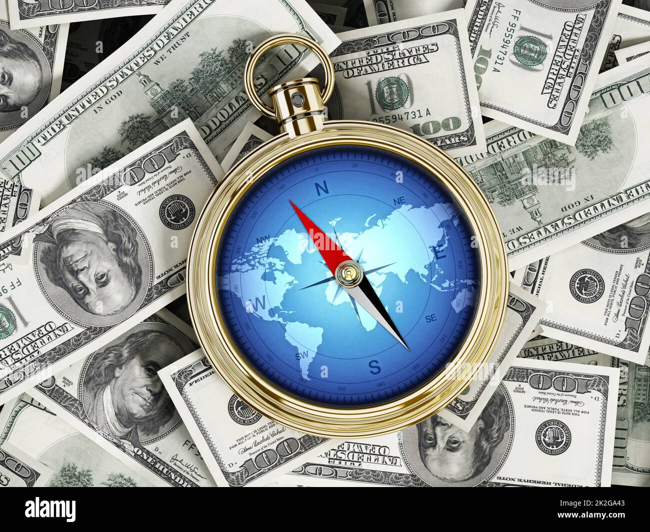 3d render compass hi-res stock photography and images - Alamy