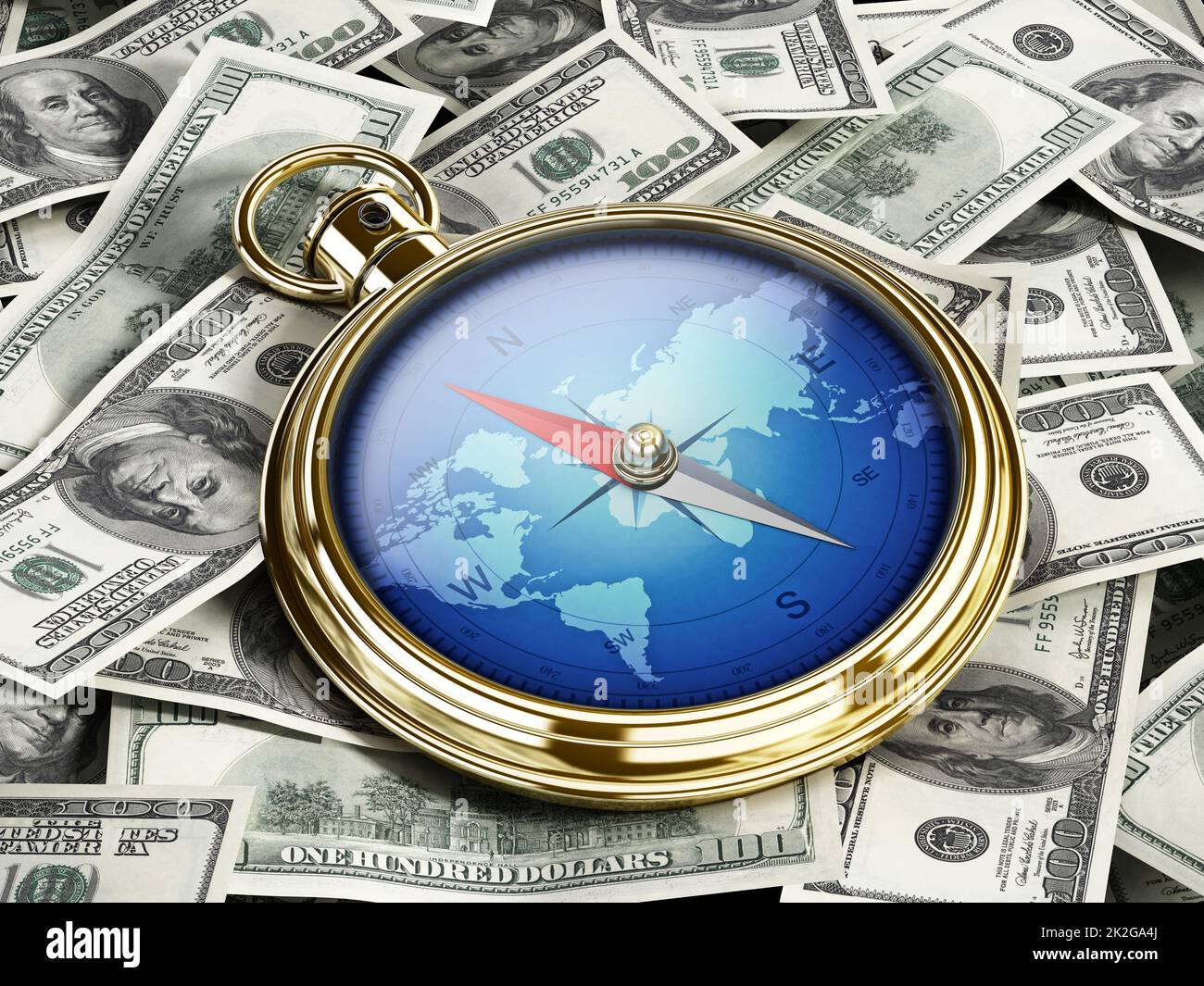 Direction of the money Stock Photo - Alamy
