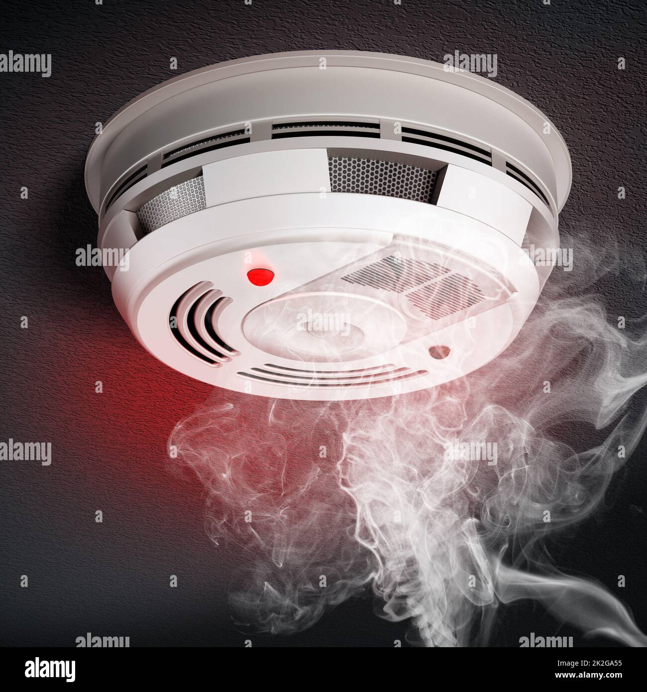 Red fire alarm smoke detector hi-res stock photography and images - Alamy