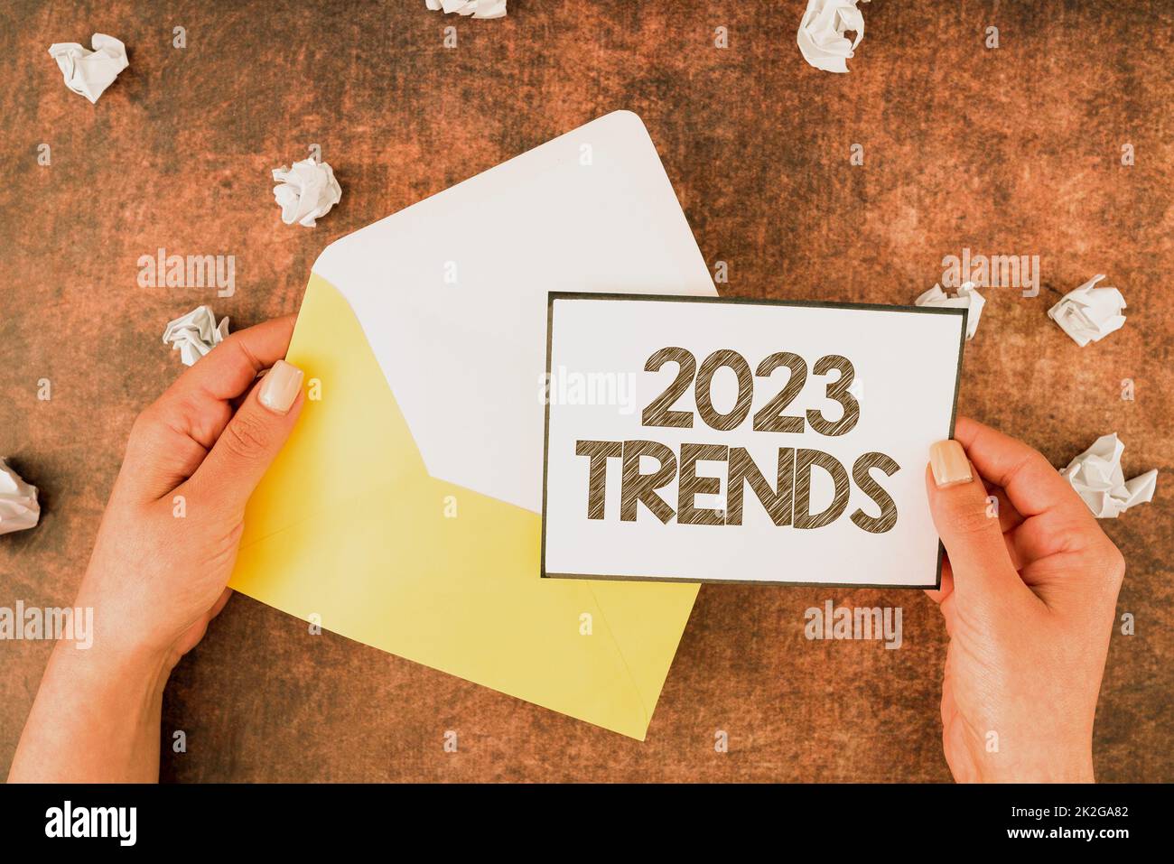 Inspiration showing sign 2023 Trends. Internet Concept things that is ...