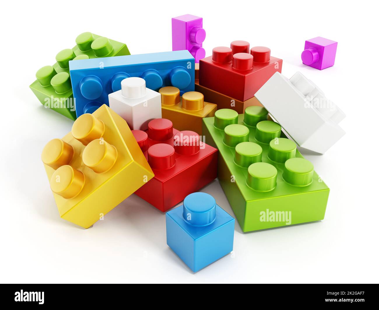 Colorful building blocks Stock Photo - Alamy