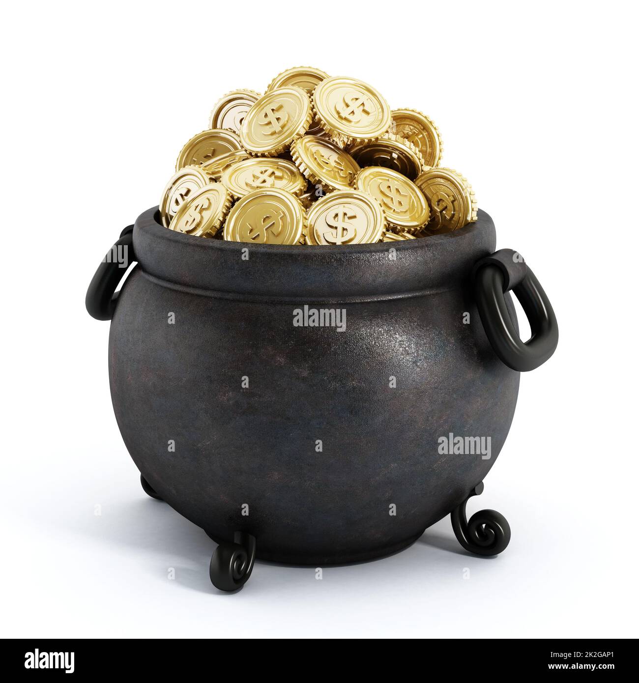 Pot of gold Stock Photo - Alamy