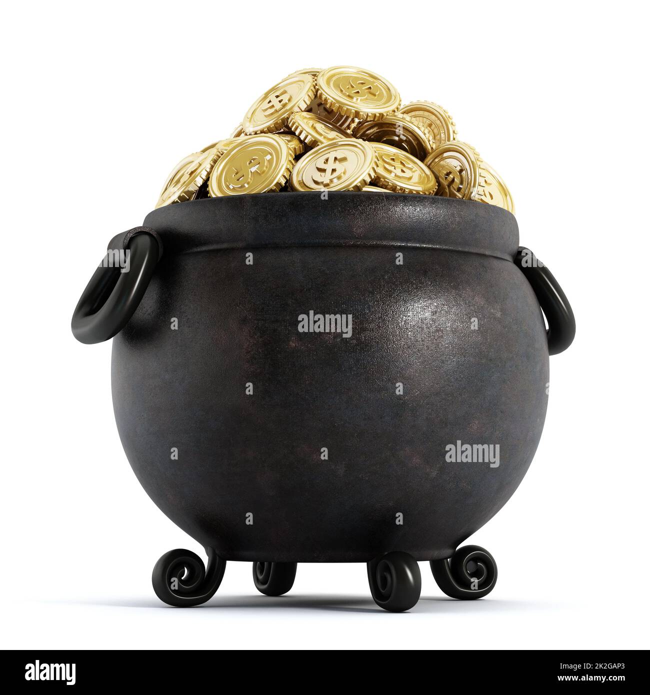 Pot of gold Stock Photo - Alamy