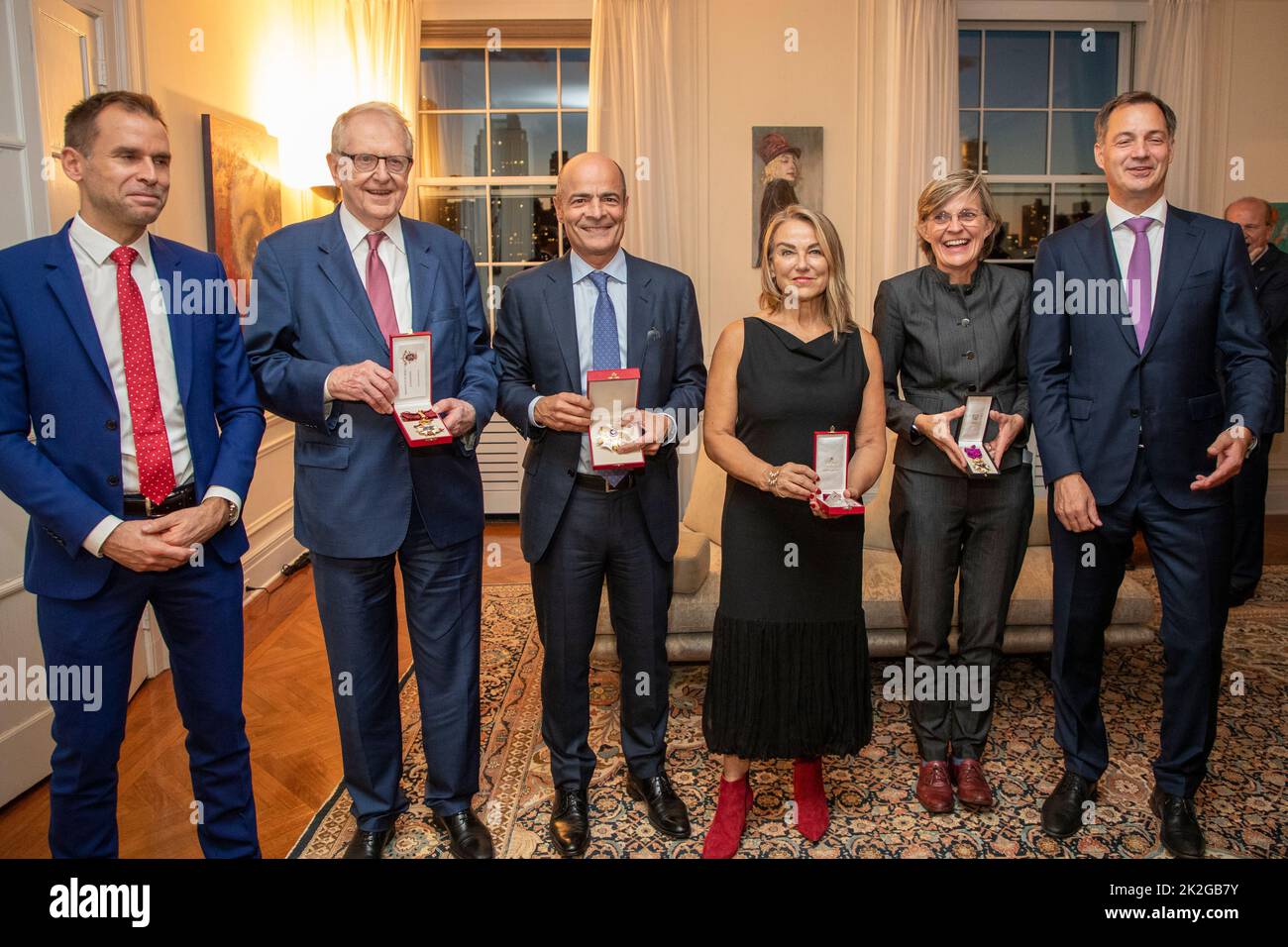 Consul General Filip Vanden Bulcke, Georges Ugeux, Carlos Brito, Esther ...