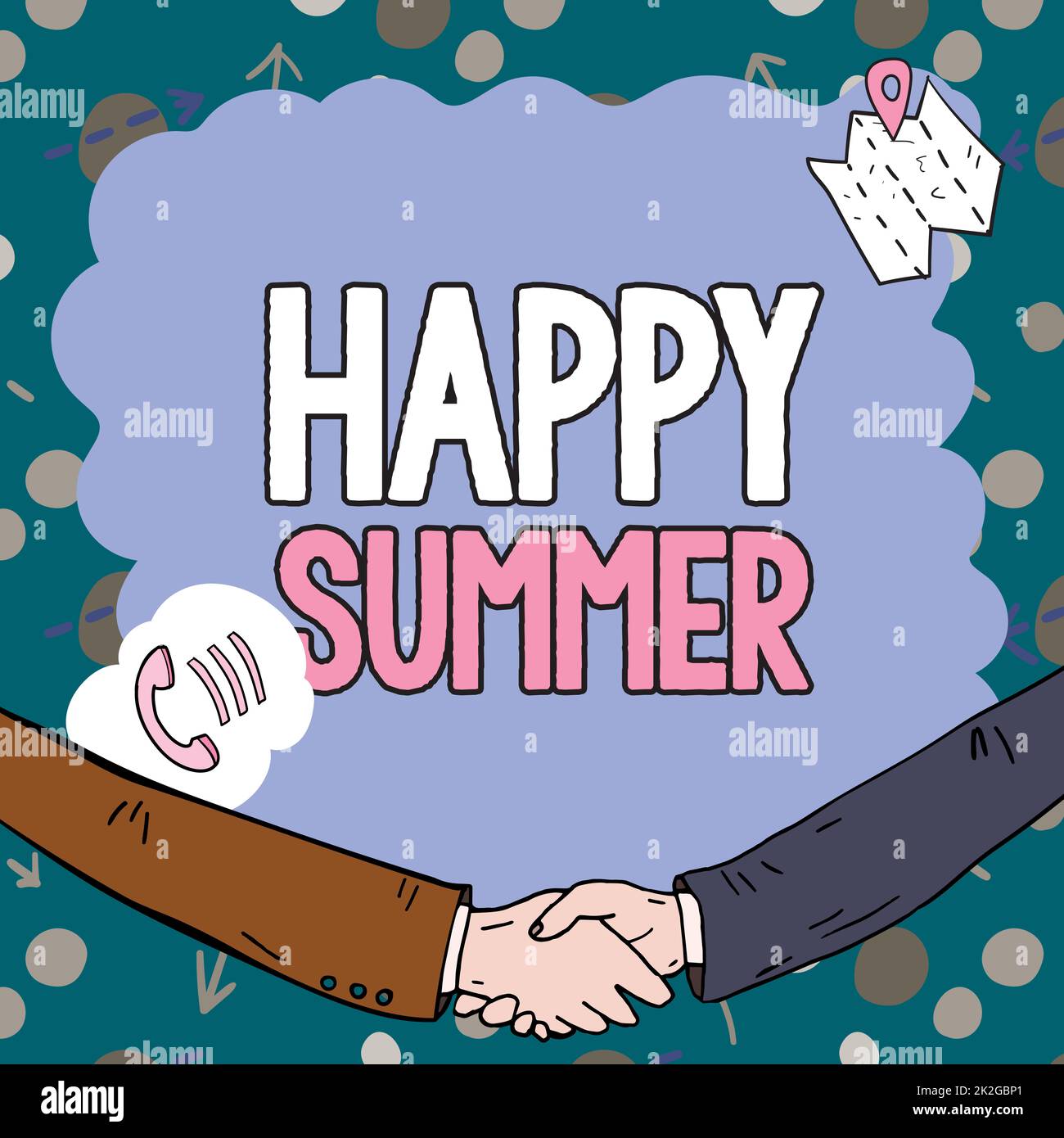 Text caption presenting Happy Summer. Word Written on Beaches Sunshine ...