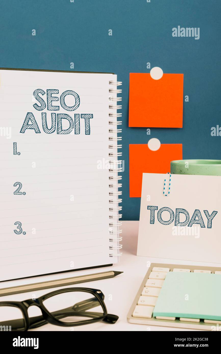 Writing displaying text Seo Audit. Business overview Search Engine ... Writing displaying text Seo Audit. Business overview Search Engine ...