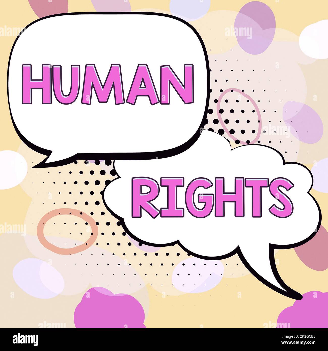 Sign displaying Human Rights. Conceptual photo Moral Principles ...