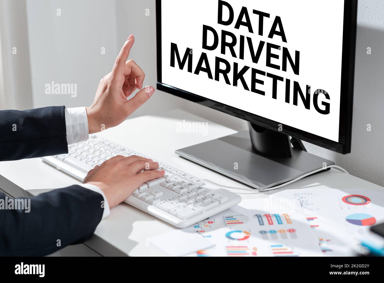 Text Caption Presenting Data Driven Marketing Business Showcase Strategy Built On Insights