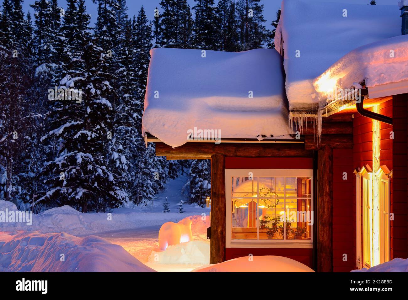 Lights in window Stock Photo - Alamy