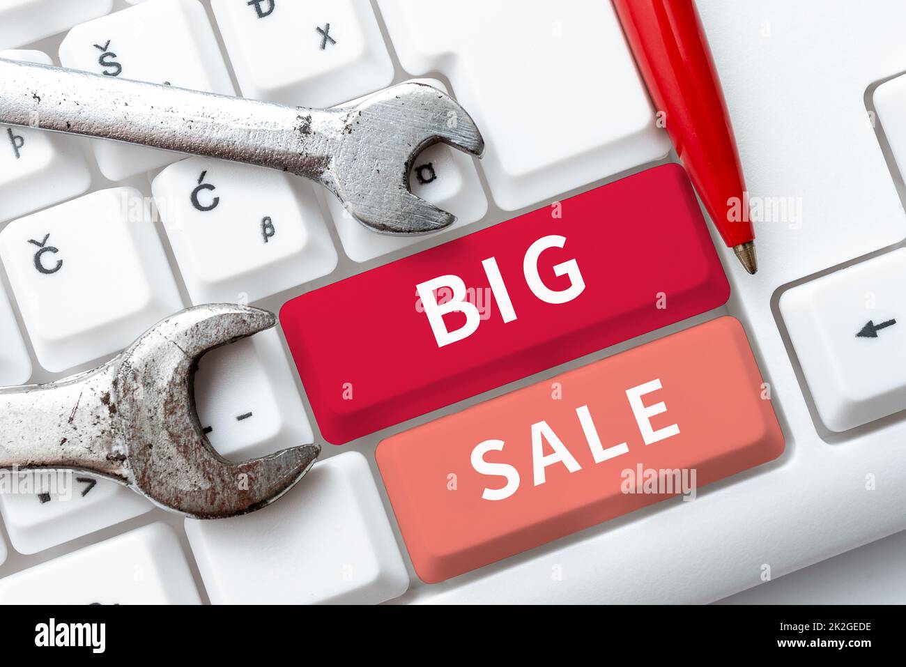 Writing displaying text Big Sale. Concept meaning putting products on ...