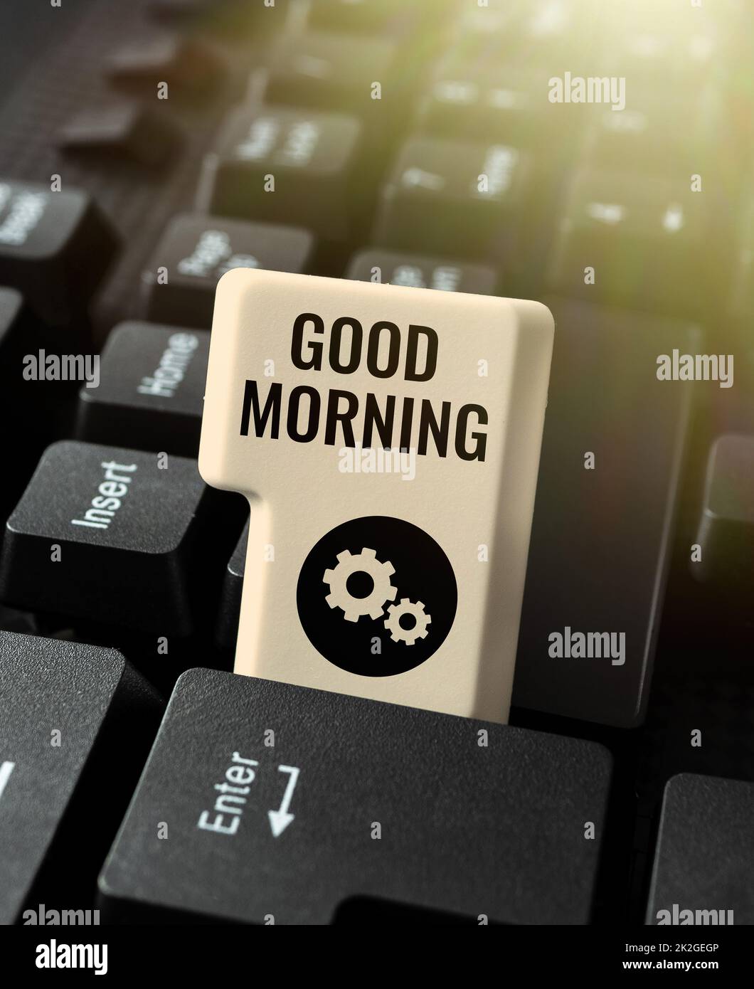 Inspiration showing sign Good Morning. Business concept A conventional ...