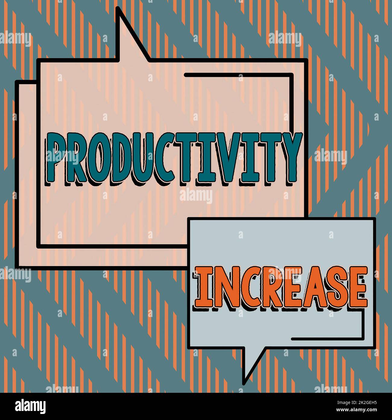 Conceptual display Productivity Increase. Business idea get more things ...