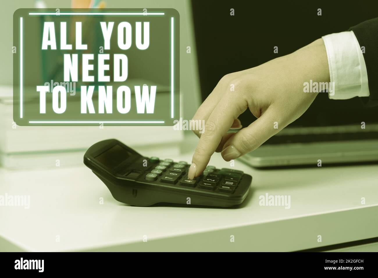 Handwriting text All You Need To Know. Business showcase Tell only the ...