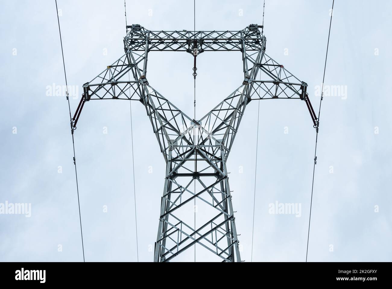 High voltage transmission tower Stock Photo - Alamy