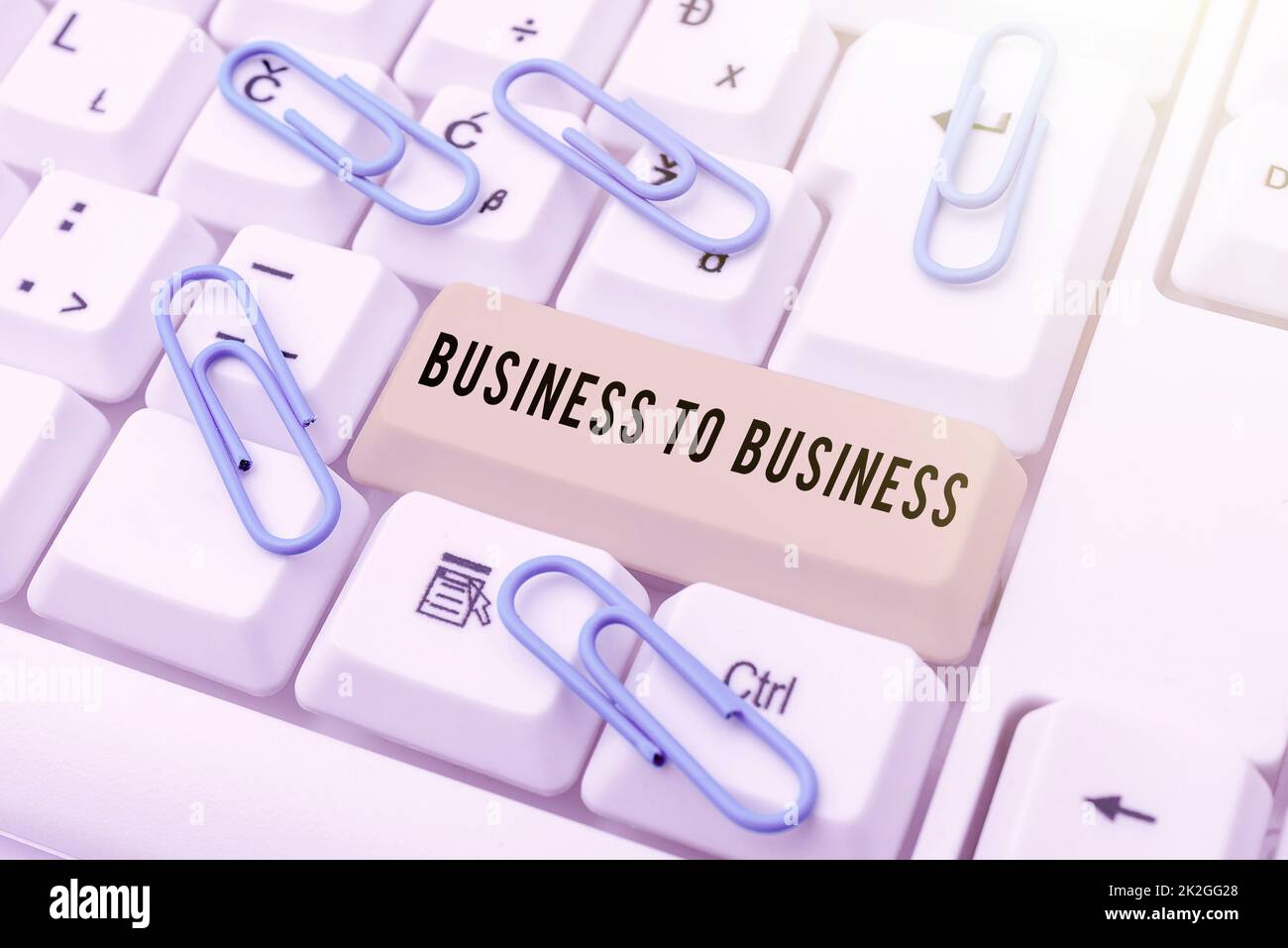 Hand writing sign Business To Business. Business concept Commercial ...