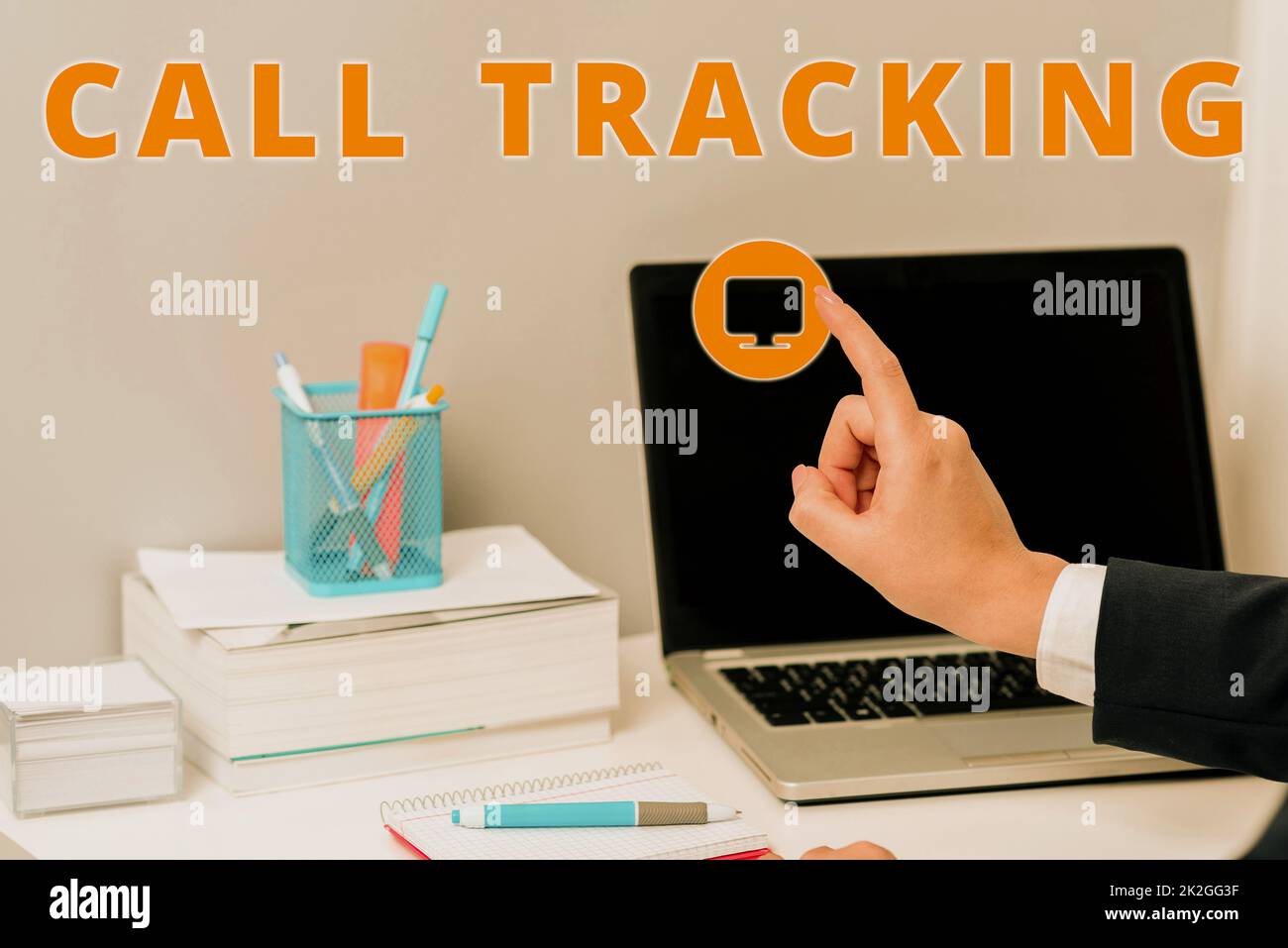 Text showing inspiration Call Tracking. Business idea Organic search ...