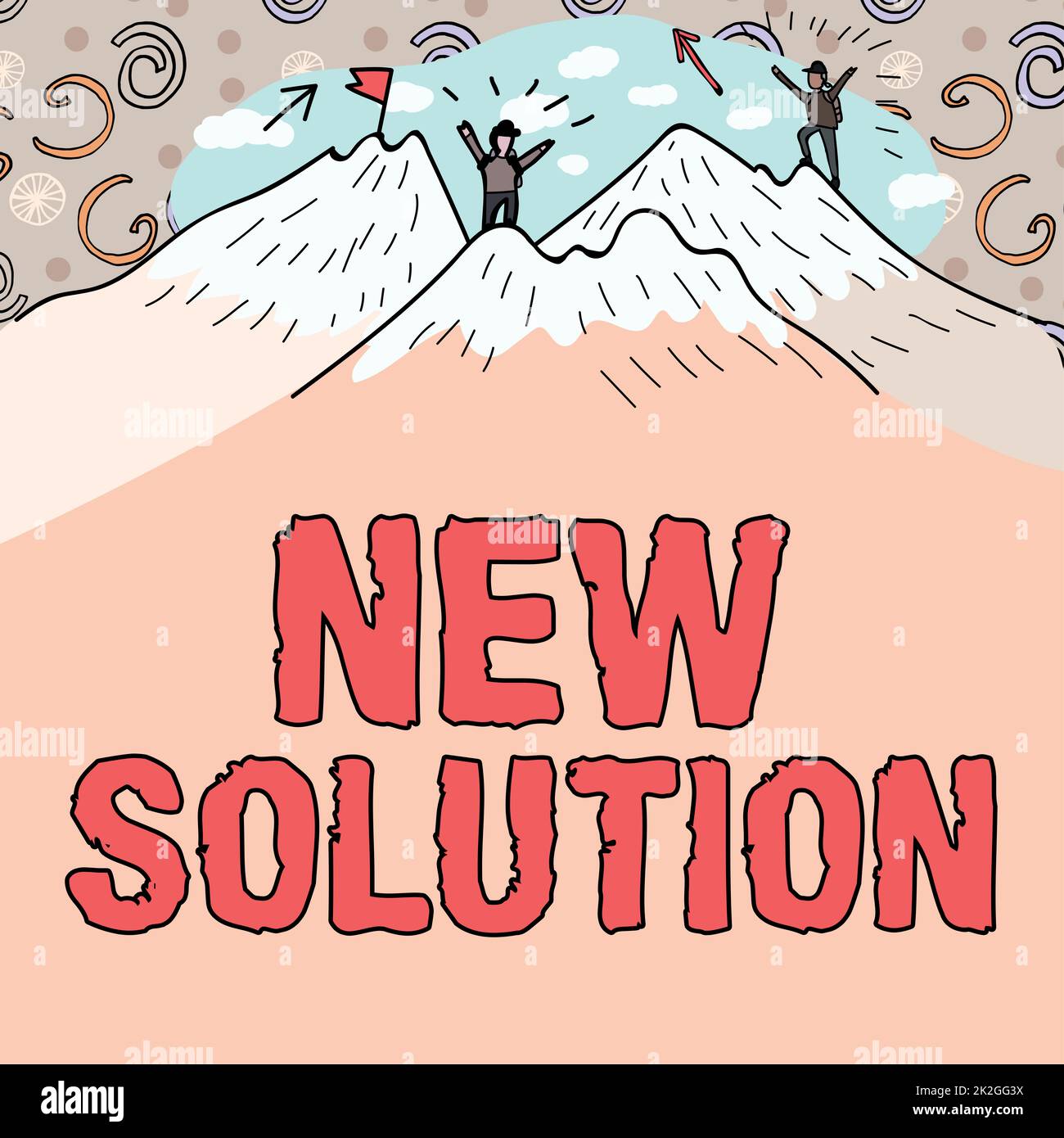 Sign displaying New Solution. Business overview Modern Innovation ...